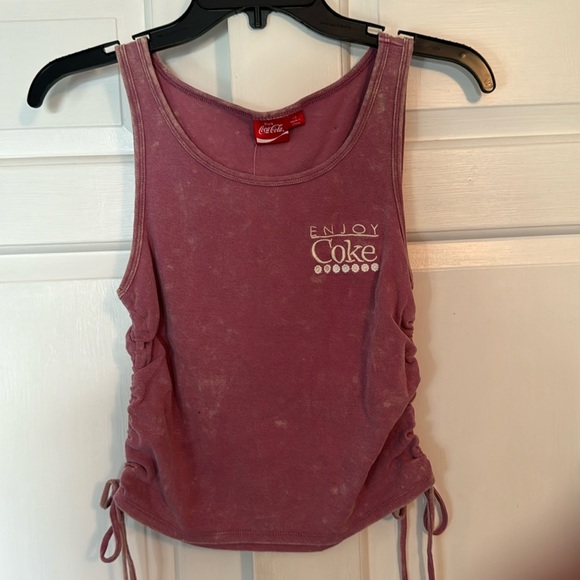 Tops | Vintage Style Enjoy Coke Embroidered Tank | Poshmark